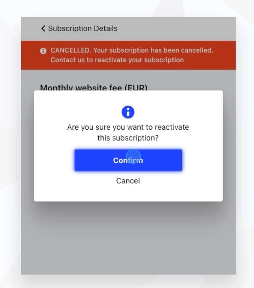 How to reactivate your ProfitMetrics account?